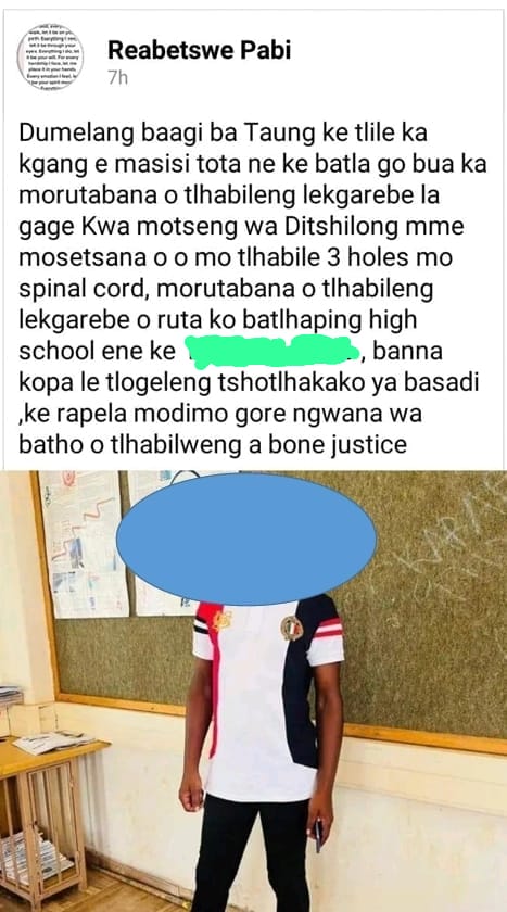 Ga gona kgetsi e butswe kgatlhanong le morutabana wa kwa Batlhaping ...