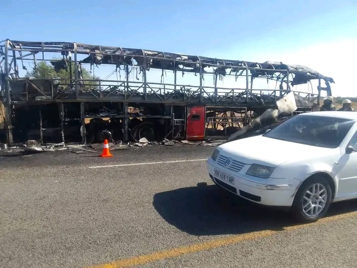 Intercape bus ferrying passengers caught fire near Wolmaranstad! | The ...