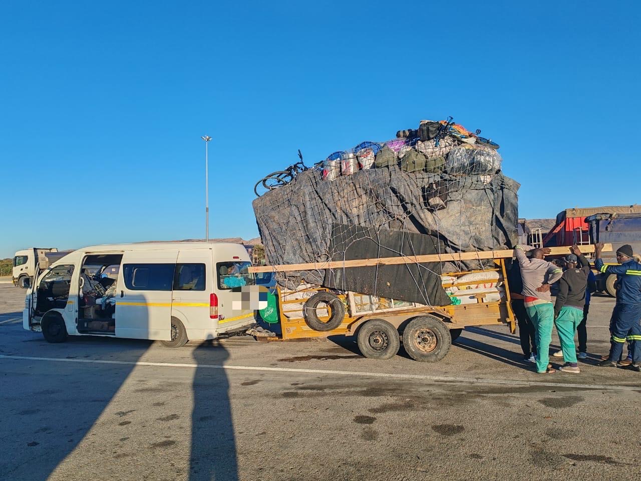 An undocumented Zimbabwean driver with overloaded trailer arrested ...