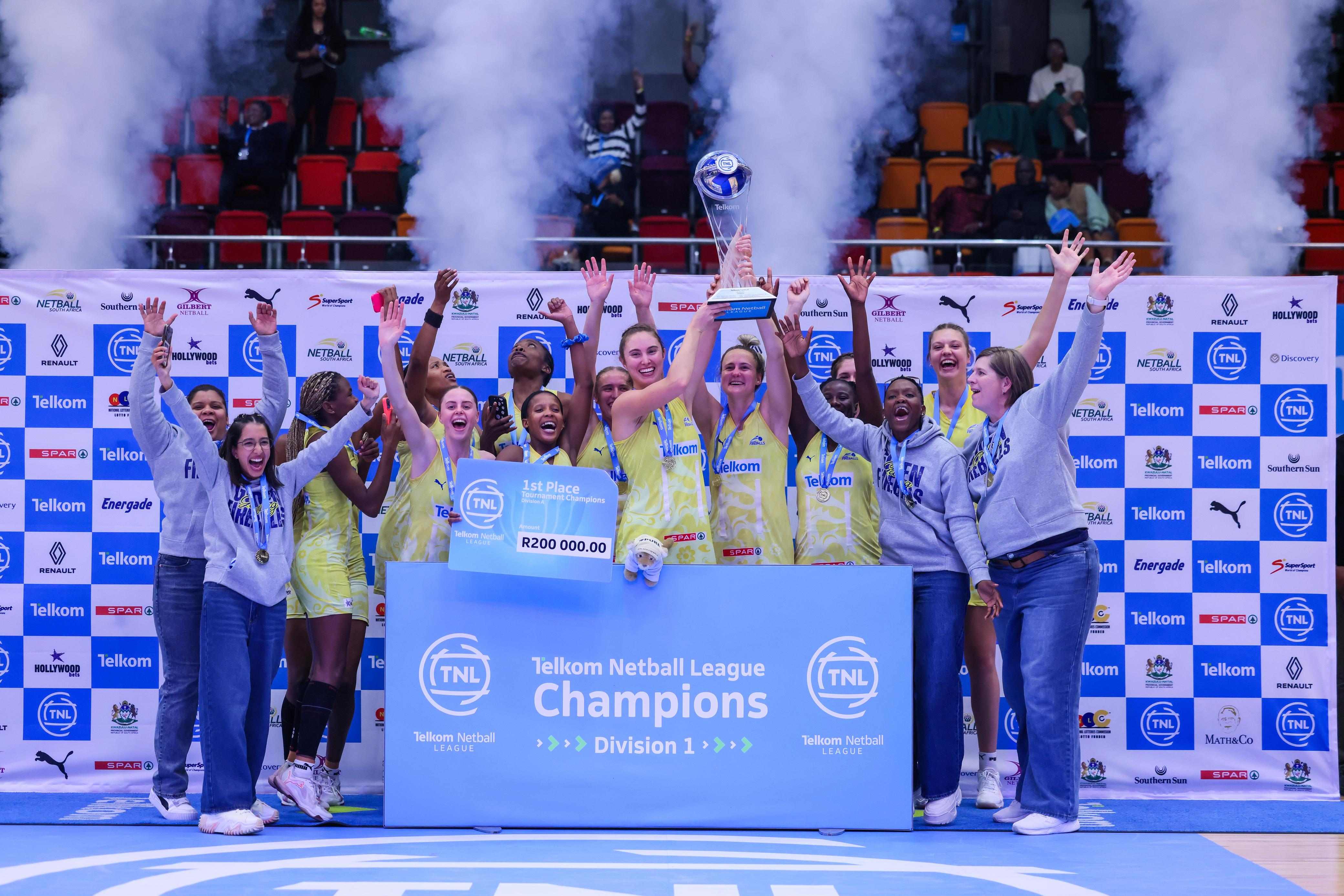 Golden Fireballs crowned 2025 Telkom Netball League Champions | The ...