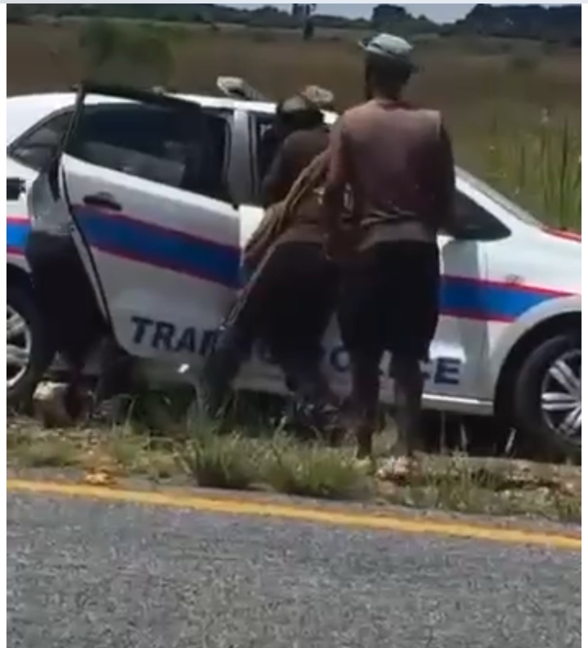 Two armed suspects who allegedly committed robbery assaulted by ...